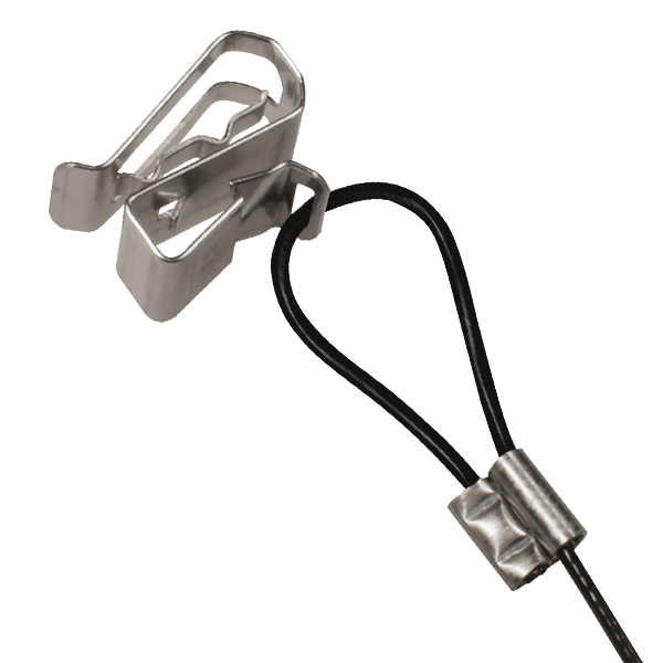 Clip in acciaio inox per cavi e accessori Clip per bordo telaio CMF-2C ...