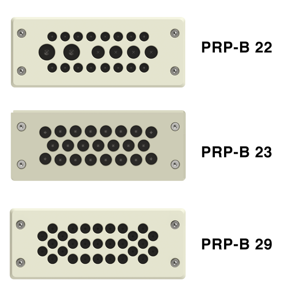 Modular flanges and cable plates Cable entry plates IP 65 PRP-B ...