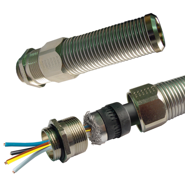 Cable glands and accessories EMC cable glands with cord grommet EMC ...